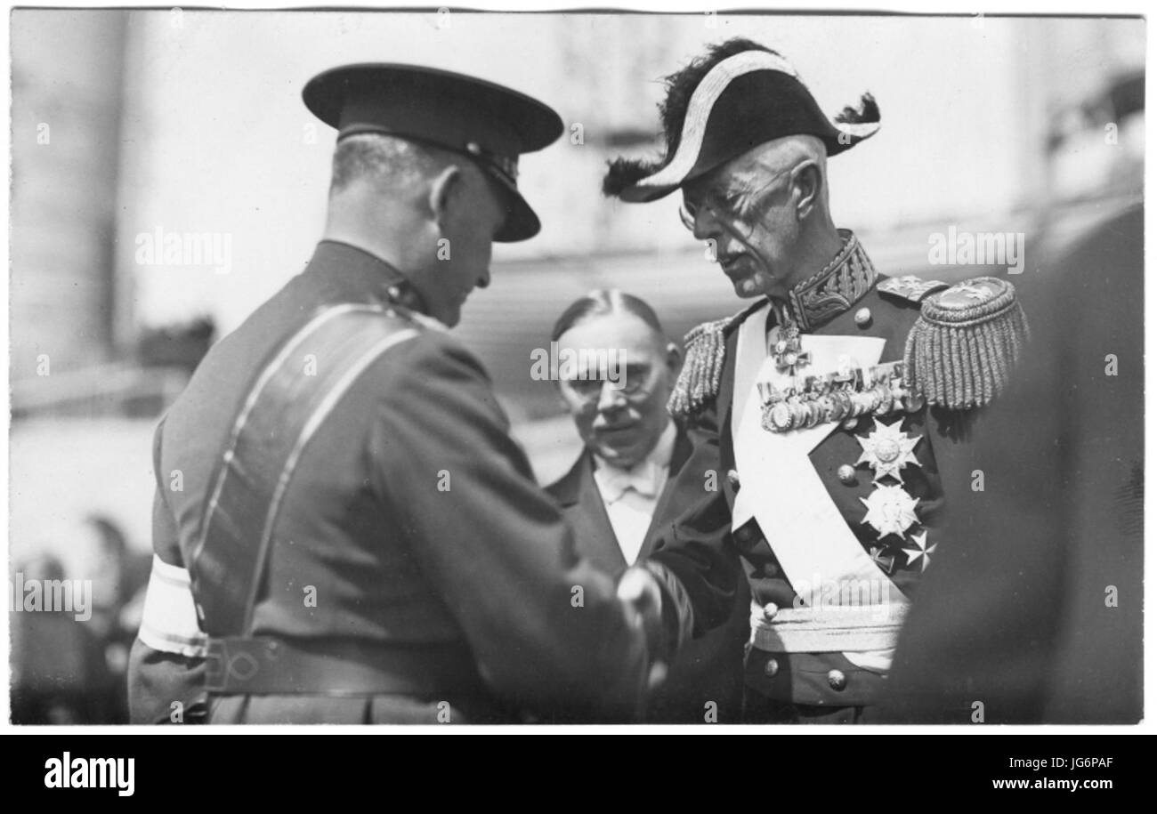 Rootsi kuninga Gustav V külaskäik Eestisse. AM F 18456-2 Stock Photo ...