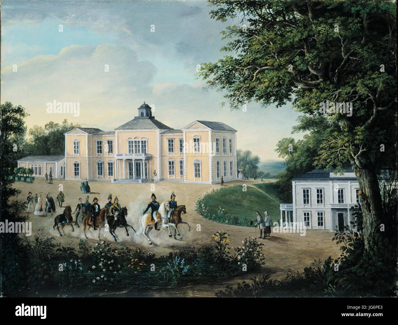 Rosendals slott Axel Otto Mörner 1840-talet Stock Photo - Alamy