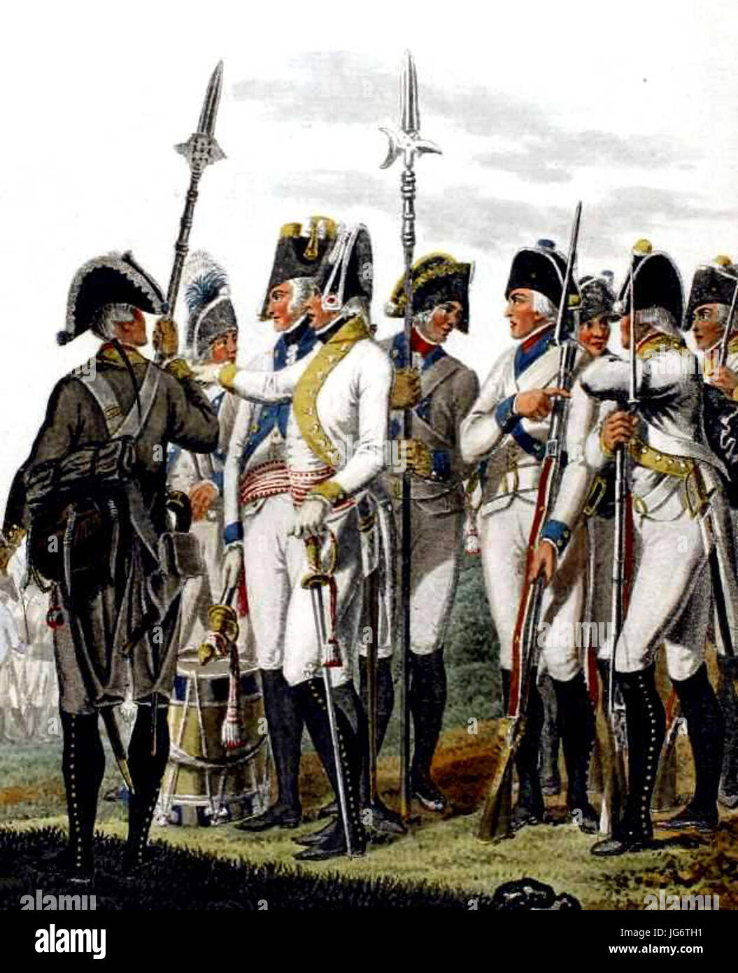 The 'Sächsische Armee - Linieninfanterie V 1806' refers to a historical ...