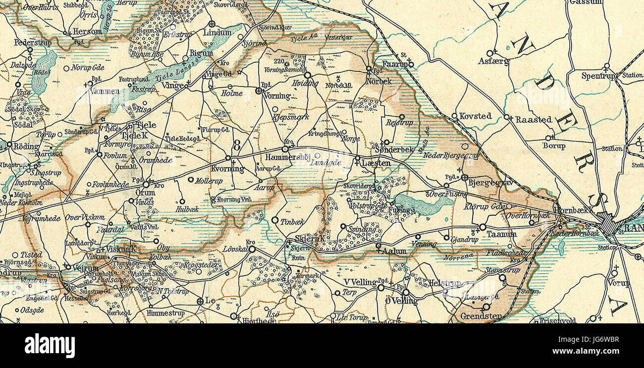 Viborg map hi-res stock photography and images - Alamy