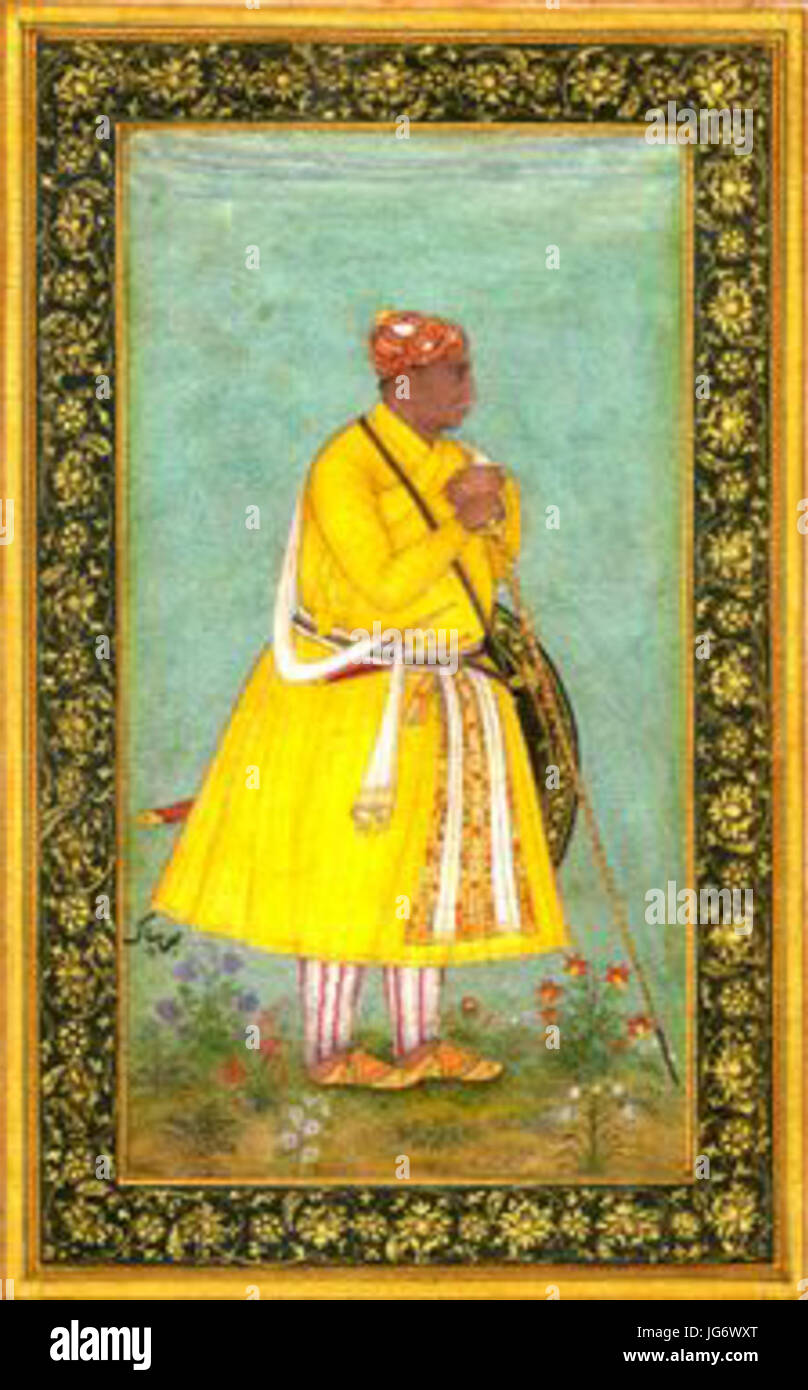 Man Singh I Mughal Painting Stock Photo - Alamy