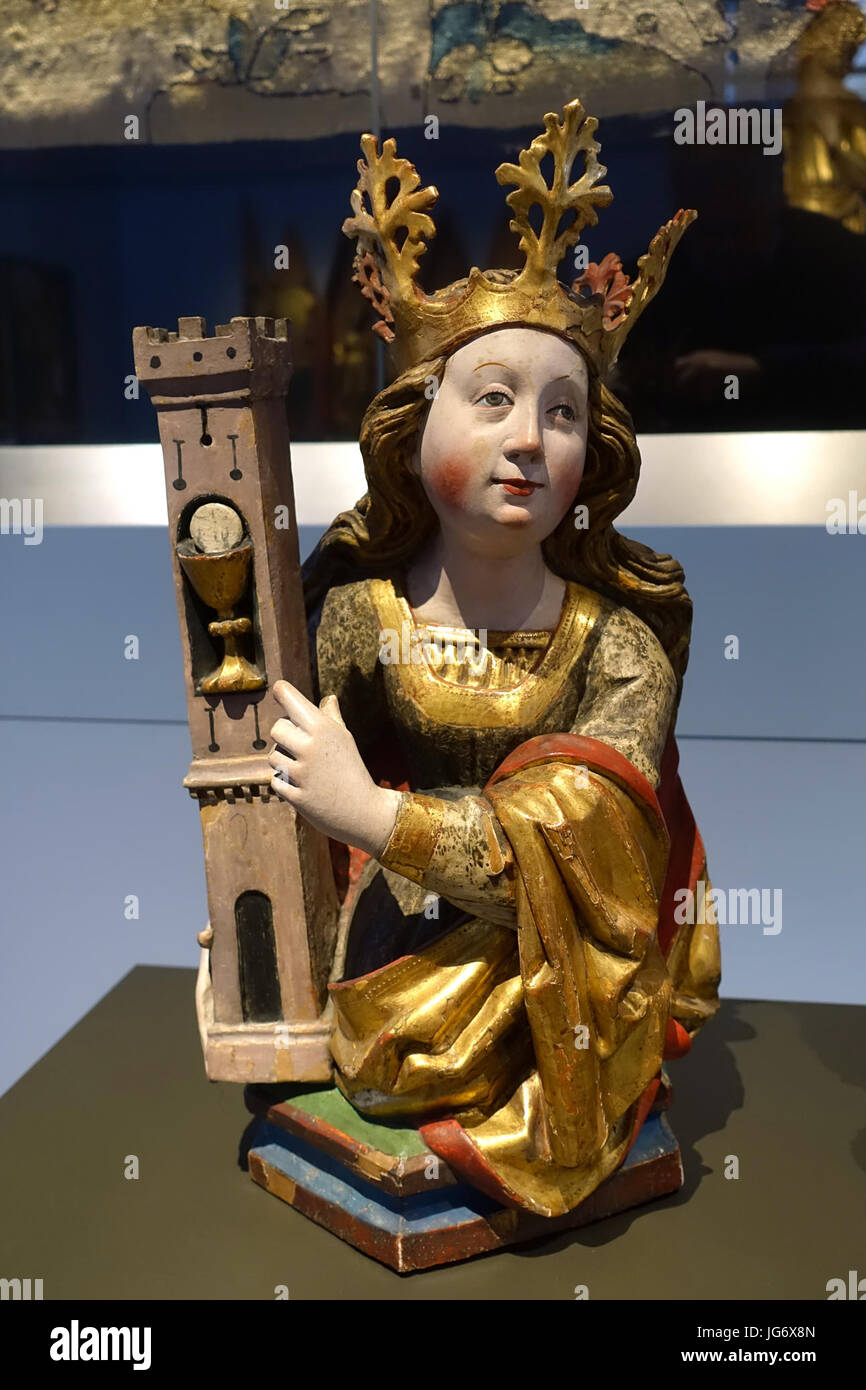 Saint Barbara, the Virgin Mary, and Saint Dorothea (Saint Barbara ...