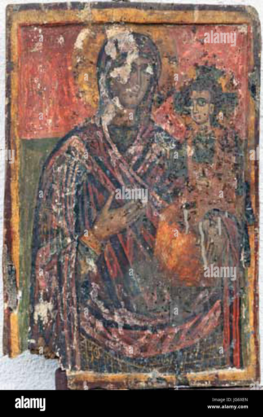 Saint Mary Icon in Saint Athanasius Church in Bogomila 17th Century ...