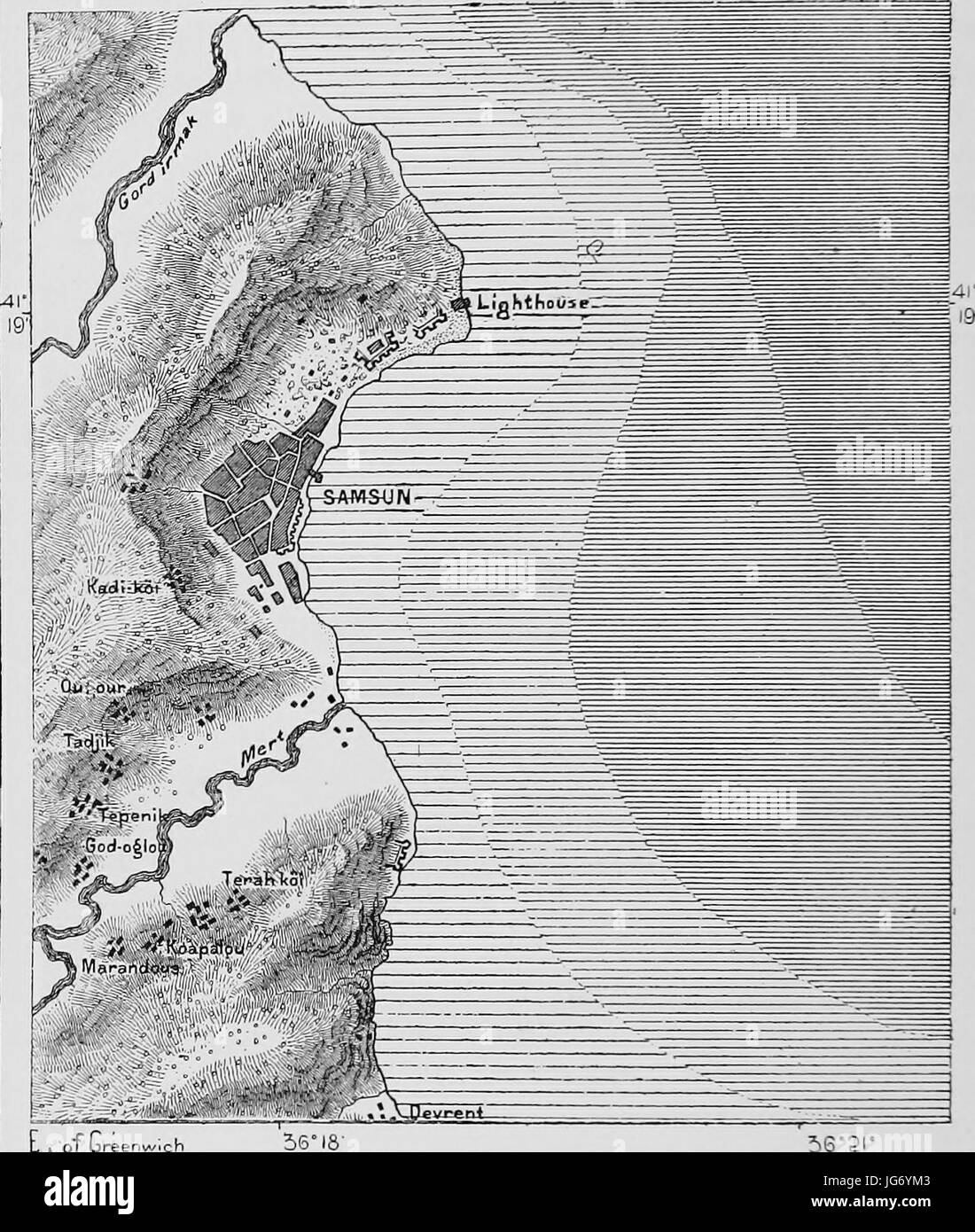 Samsun map hi-res stock photography and images - Alamy