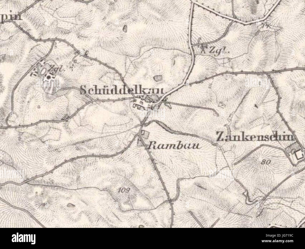 Schüddelkau und Rambau 1901 Stock Photo - Alamy