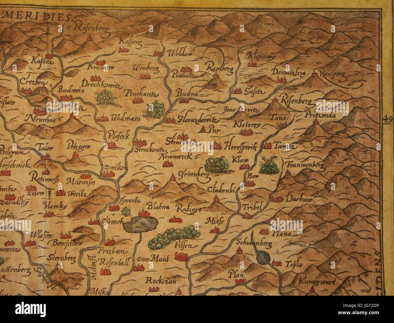 Map of bohemia hi-res stock photography and images - Alamy
