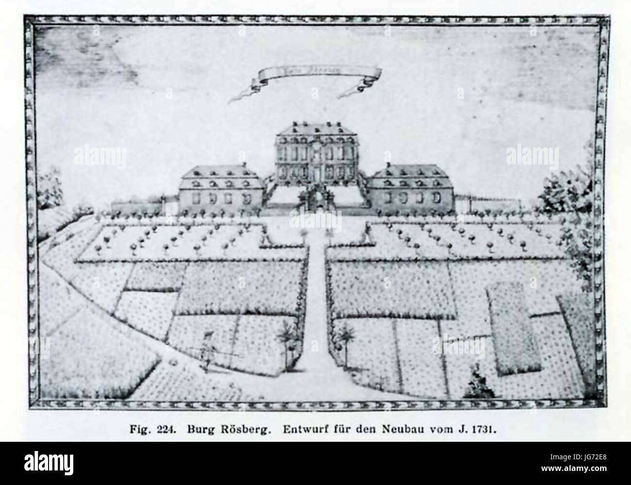 Schloss Rösberg 1731 Stock Photo - Alamy