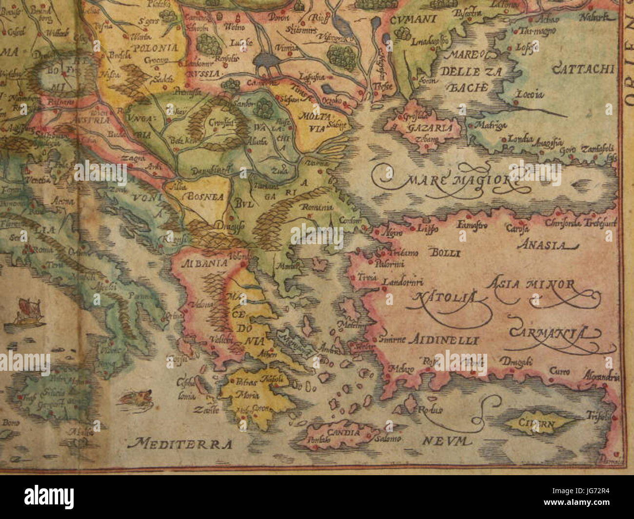 Map of Europe 28160029 south east Stock Photo - Alamy