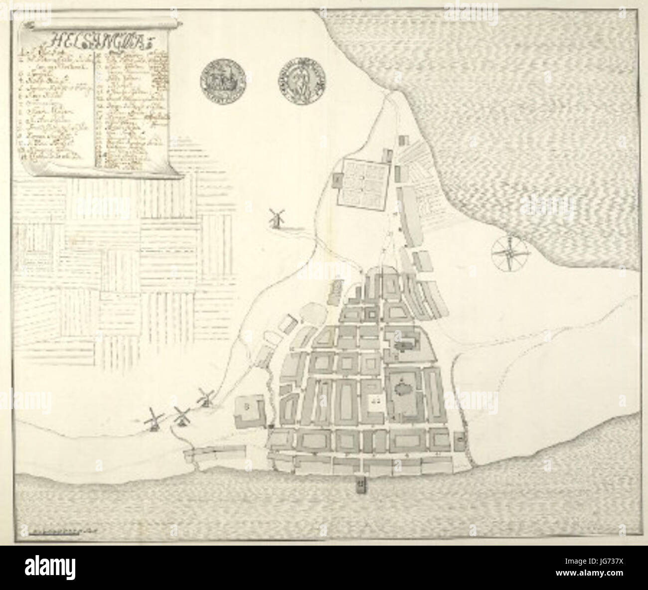 Map of helsingor hi-res stock photography and images - Alamy