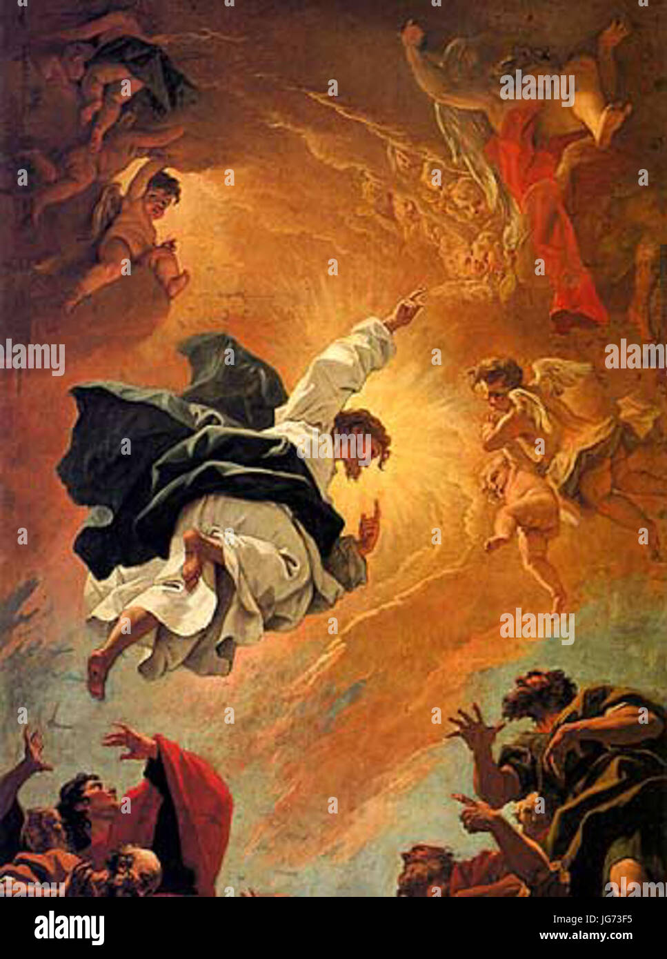 Sebastiano Ricci - Ascension - Basilica Santi Apostoli - Rome Stock ...