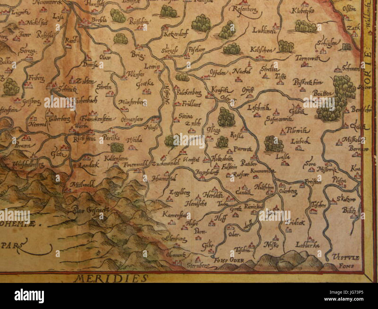 Old silesia map hi-res stock photography and images - Alamy