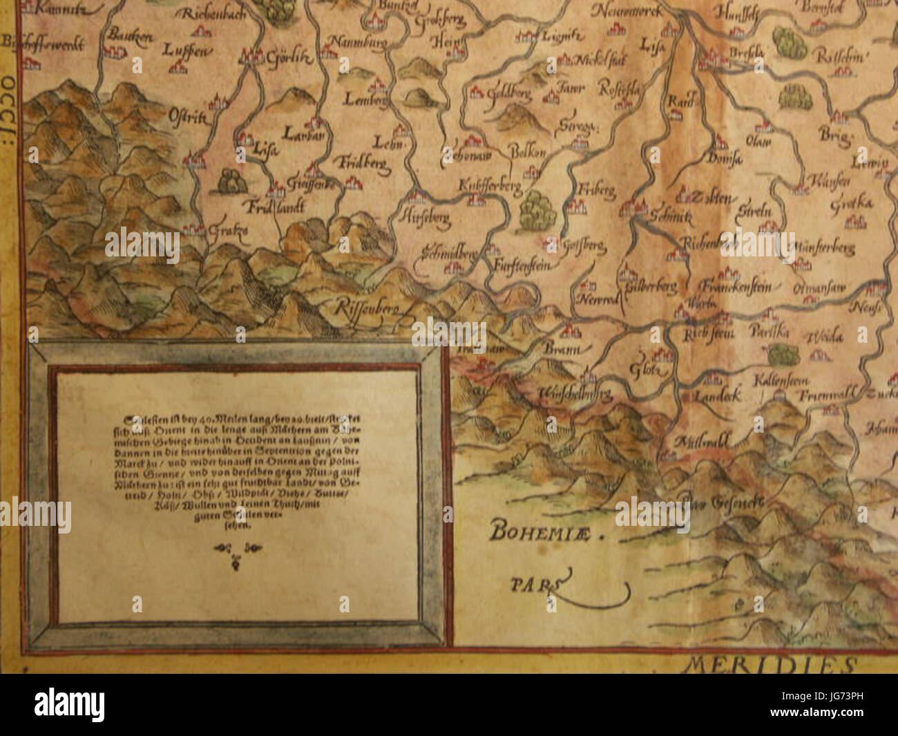 Map of Silesia 28160029 south west Stock Photo - Alamy