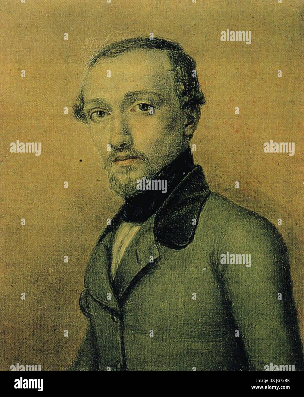 This title refers to a self-portrait by L. Sachs, an artist known for ...