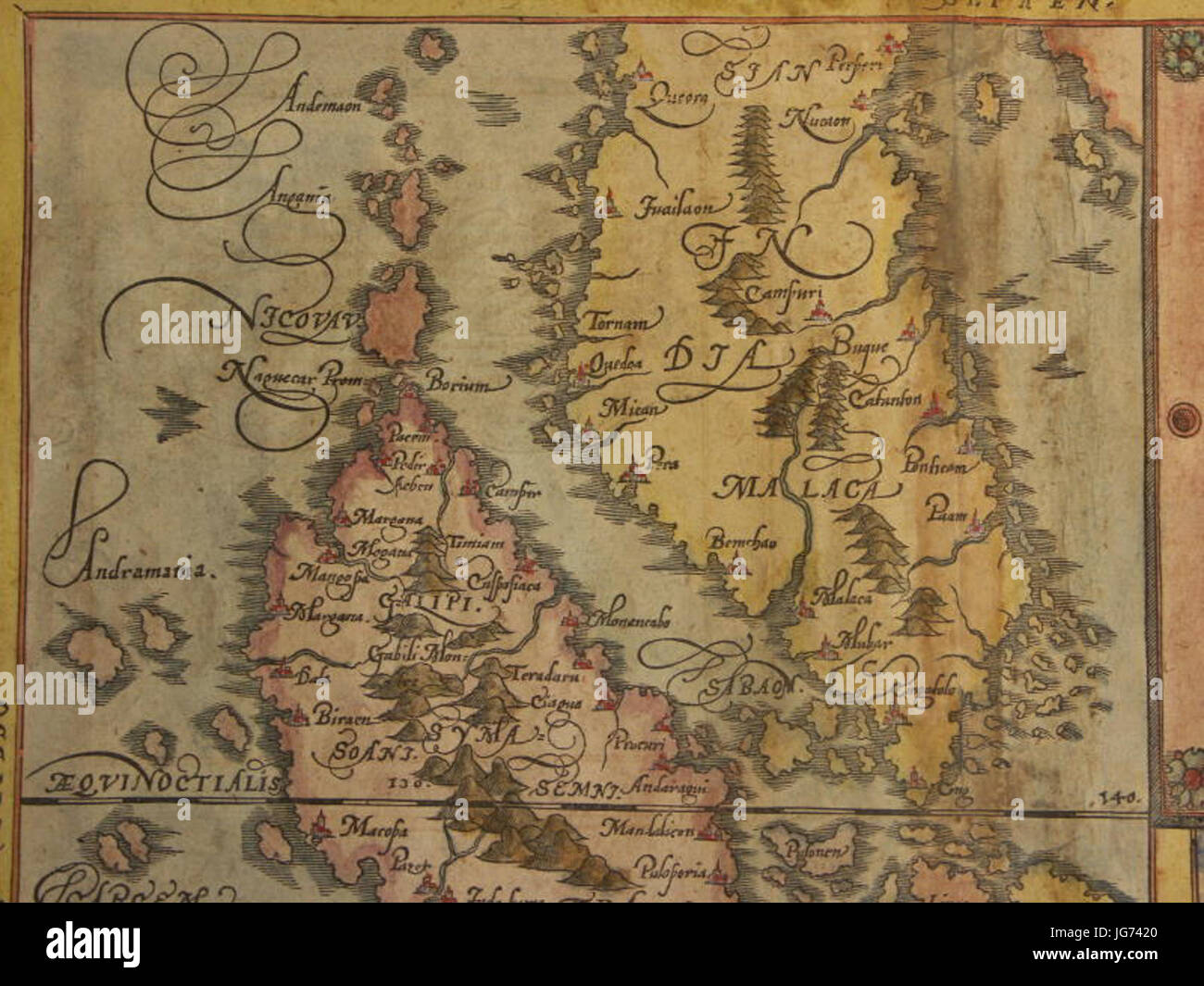 Vintage sumatra map hi-res stock photography and images - Alamy