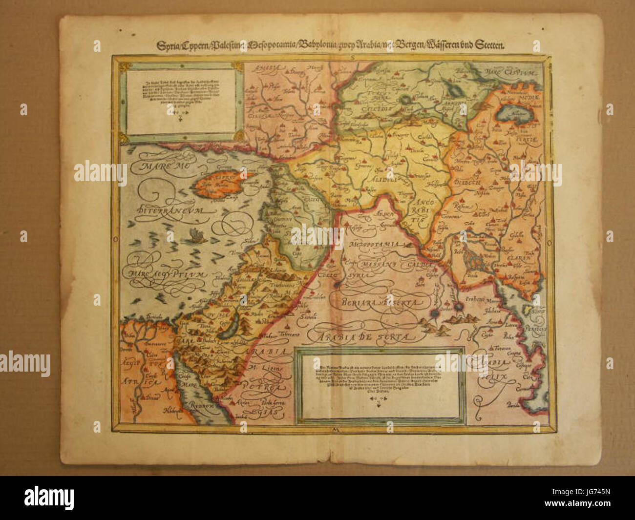 Map of Syria and the Holy Land 28160029 Stock Photo - Alamy