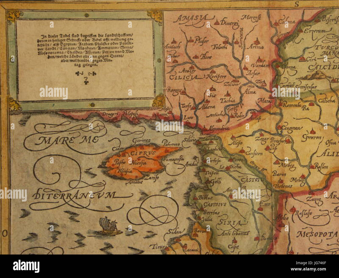 Map of Syria and the Holy Land 28160029 northwest Stock Photo - Alamy