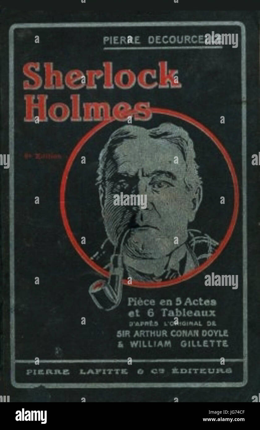 Sherlock Holmes 28play29 - French cover Pierre Decourcelle Stock Photo ...