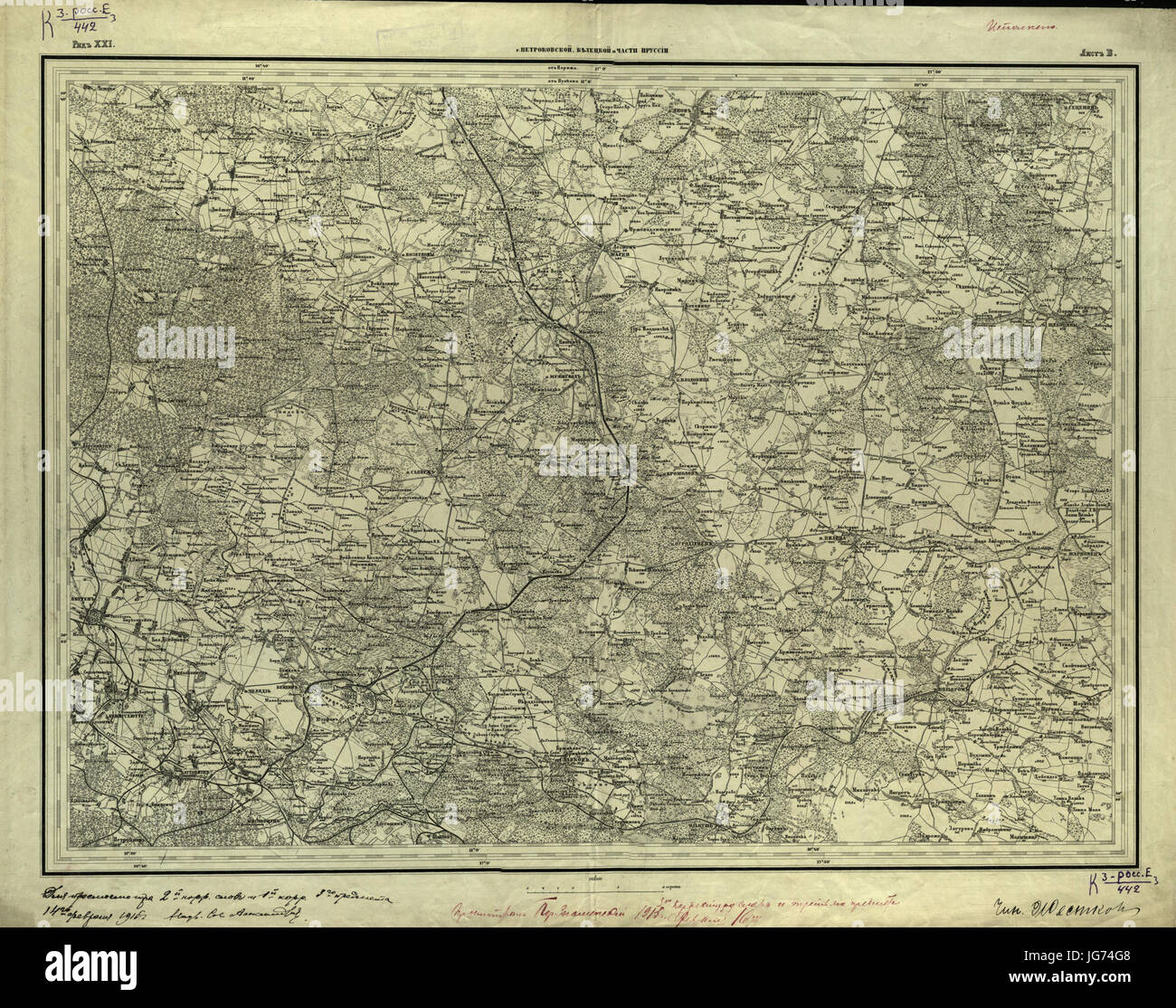 Shubert map - R21LD092 Stock Photo - Alamy