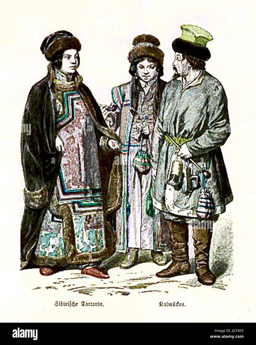 Siberia Tartar Woman Kalmucks Stock Photo - Alamy