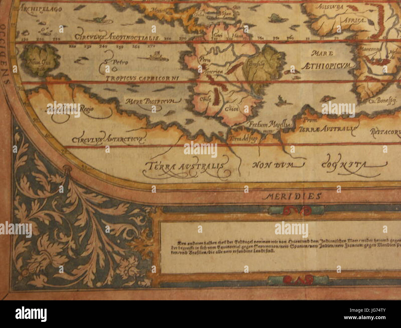 Map of the world South West 28158029 Stock Photo - Alamy