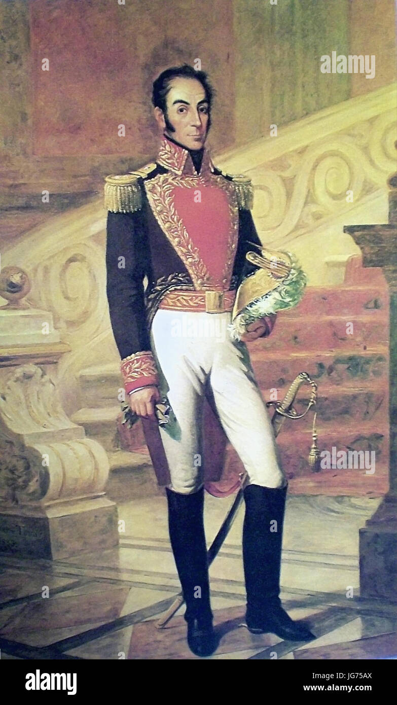 Simón Bolívar - Martín Tovar y Tovar-2008-24-07 Stock Photo - Alamy