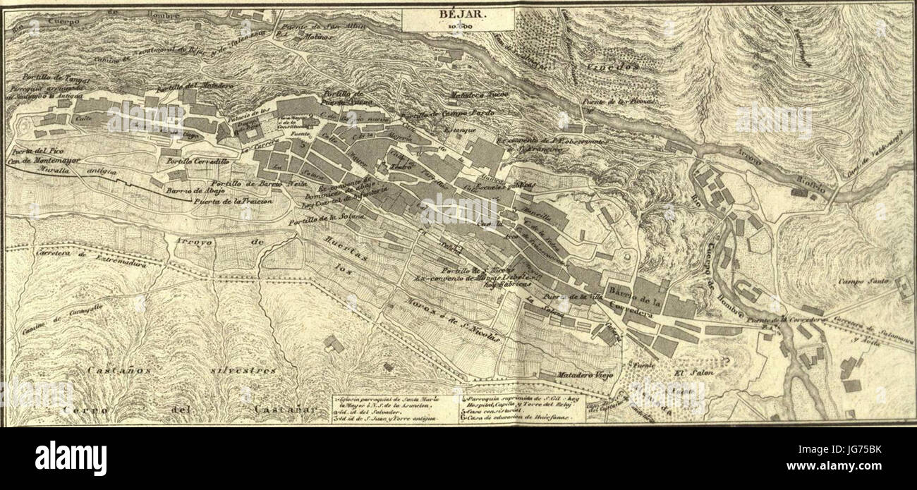 Mapa de bejar hi-res stock photography and images - Alamy