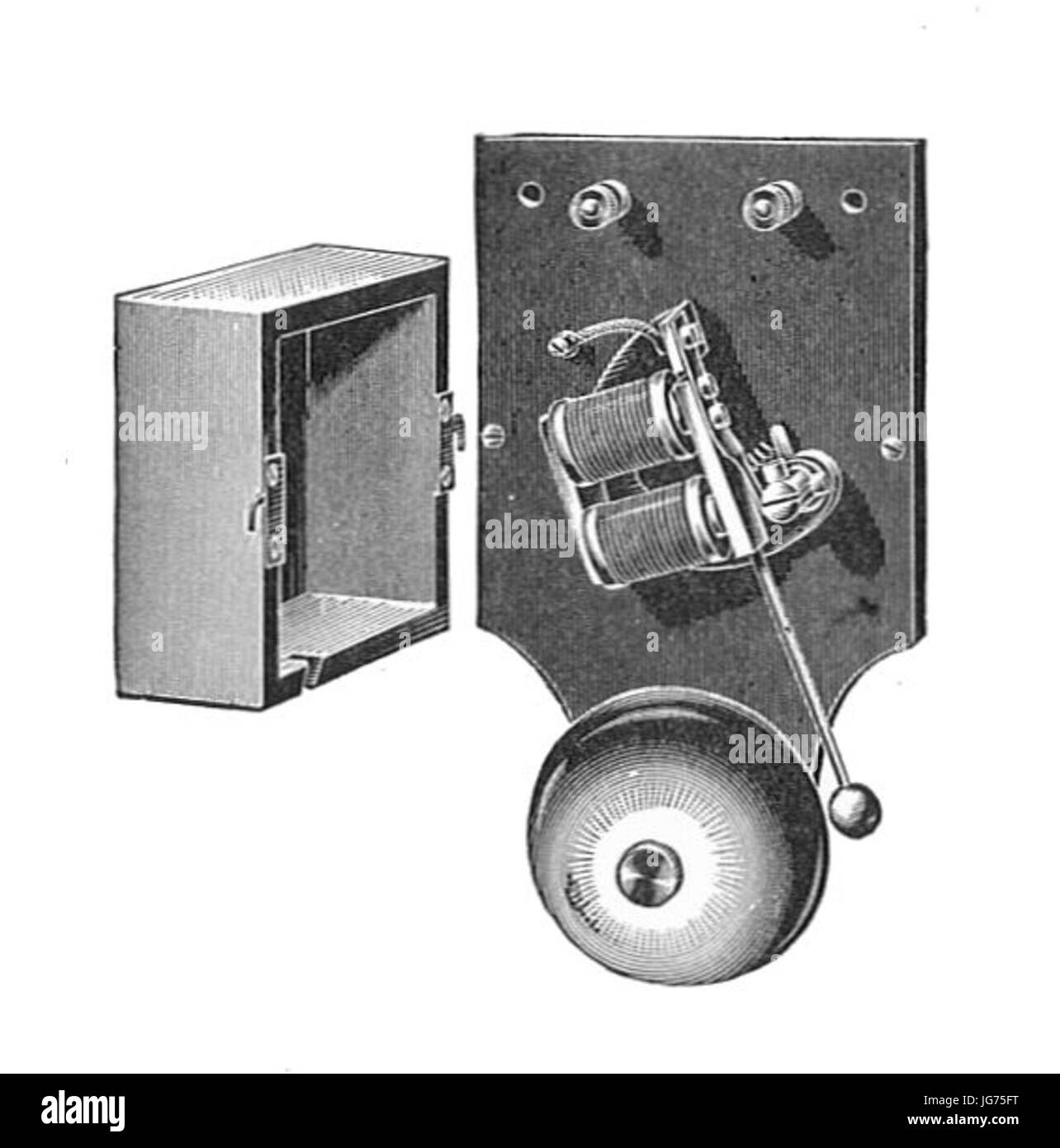 Simple electric bell 28Rankin Kennedy Electrical Installations Vol V ...