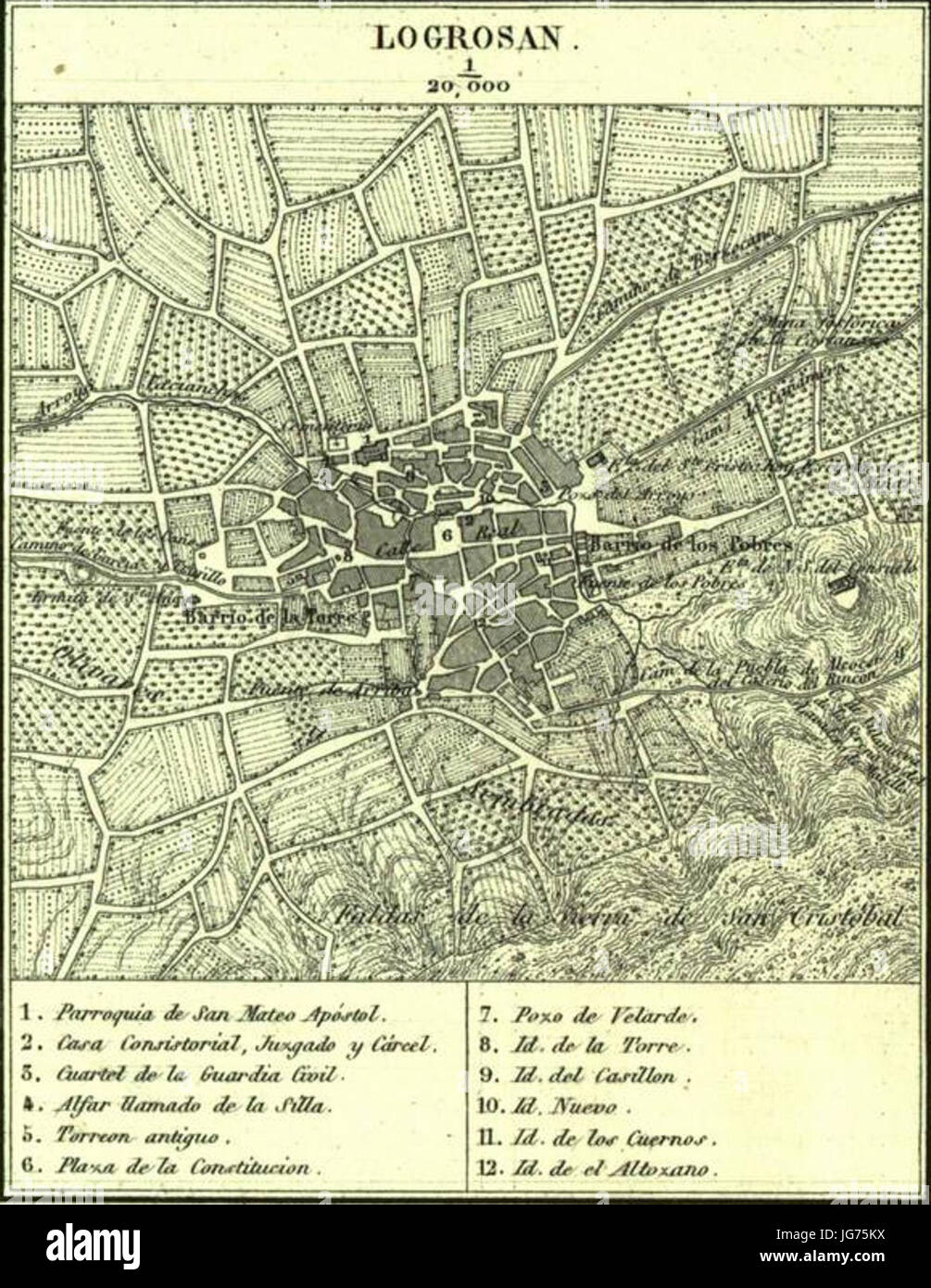 Map of logrosan hi-res stock photography and images - Alamy