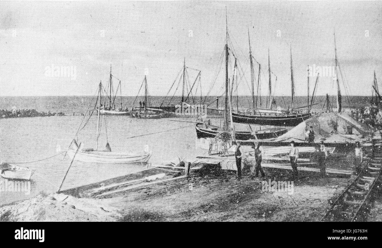 Skanörs hamn, 1800-tal Stock Photo - Alamy