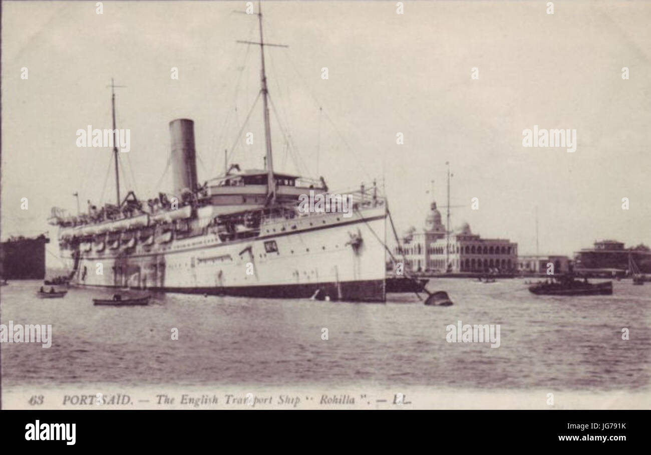 SS Rohilla Port-Said Stock Photo - Alamy