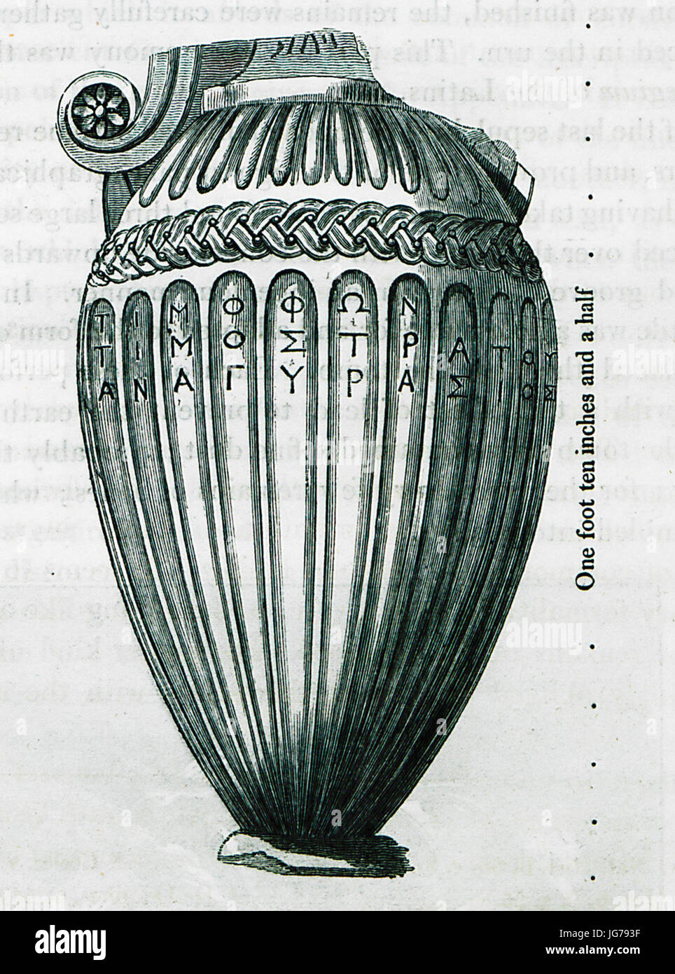 Marble vase with the inscription- CEA4CE99CE9CCE9FCEA6CEA9CE9D ...
