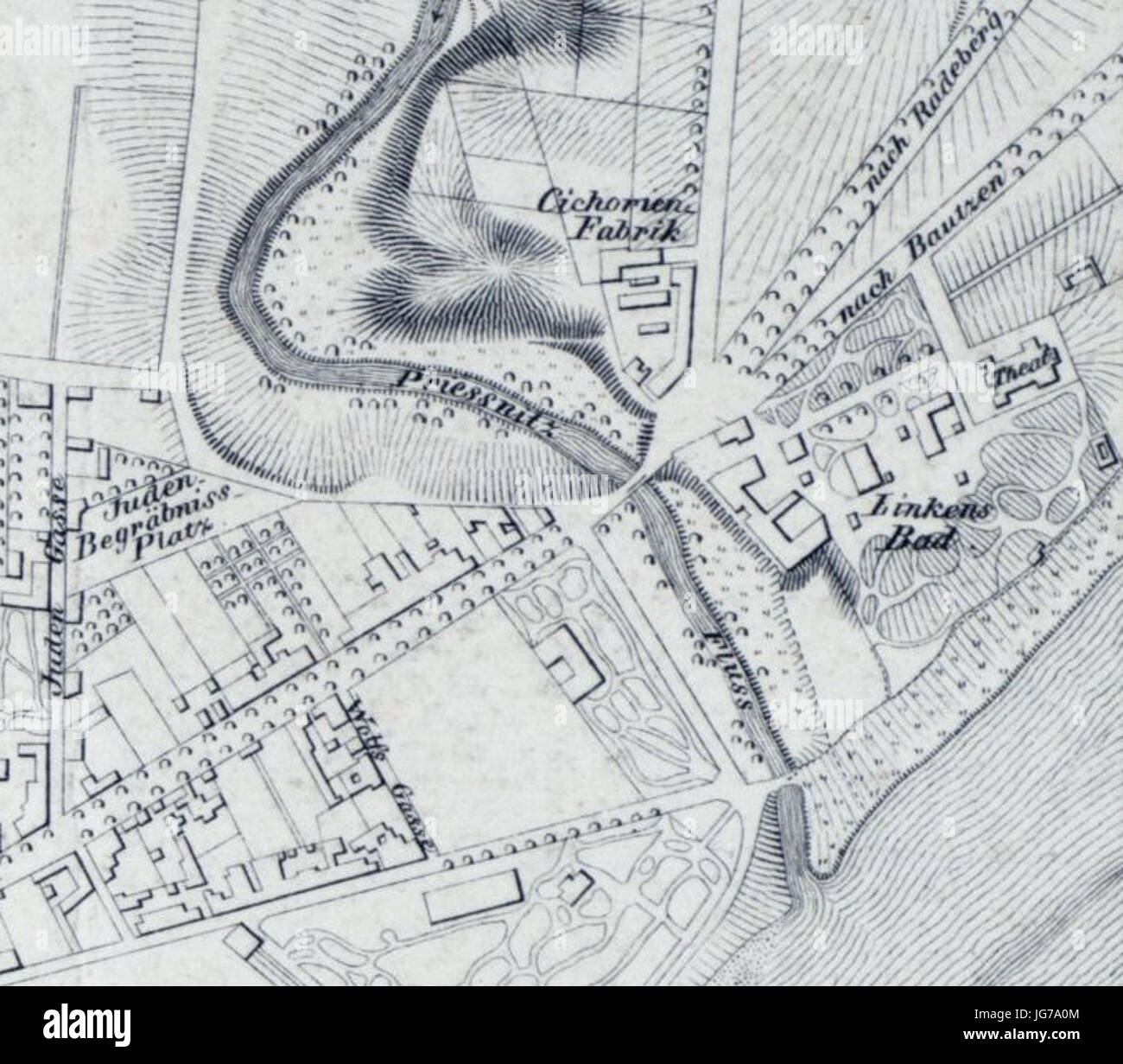 Old map of dresden hi-res stock photography and images - Alamy