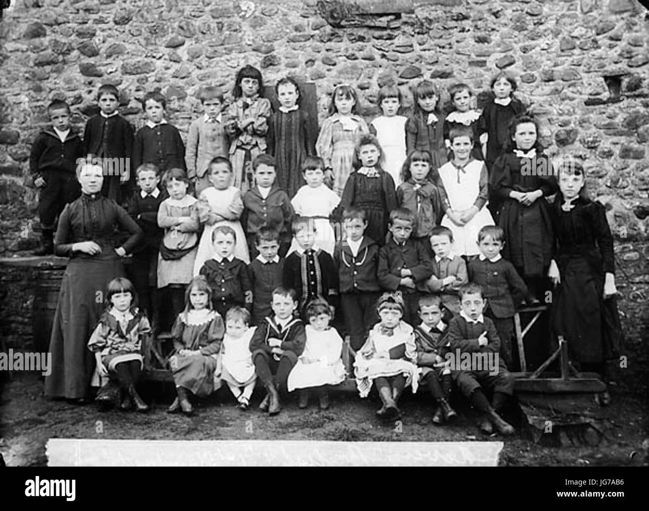 Standard 1 pupils of the British school Llandovery NLW3363472 Stock ...