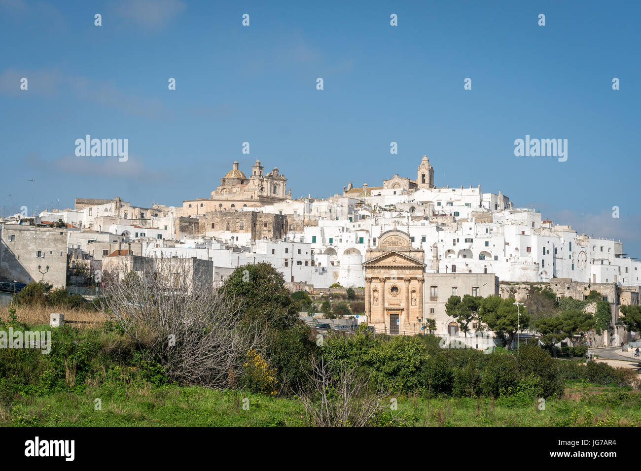 White city of Ostuni panorama, Puglia, Italy Stock Photo - Alamy