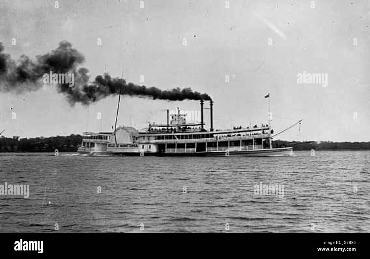 The steamer *Belle of Minnetonka* was a passenger boat operating on ...