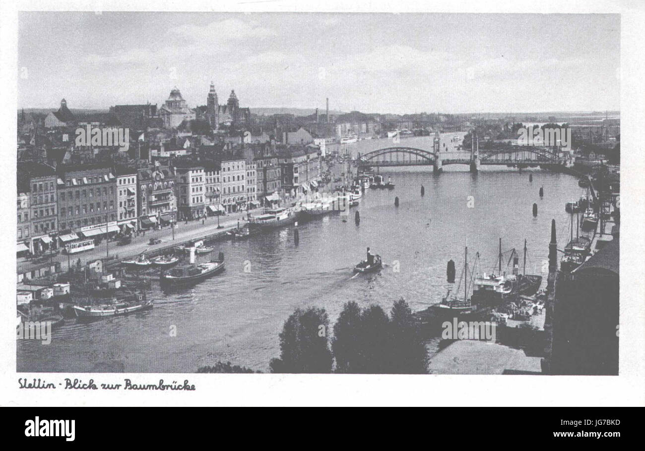 Stettin old map hi-res stock photography and images - Alamy