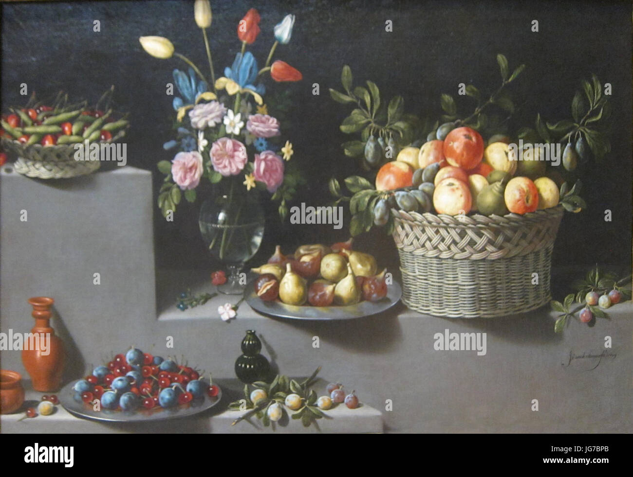 Still Life with Flowers and Fruit by Juan van der Hamen y Léon, 1629 ...