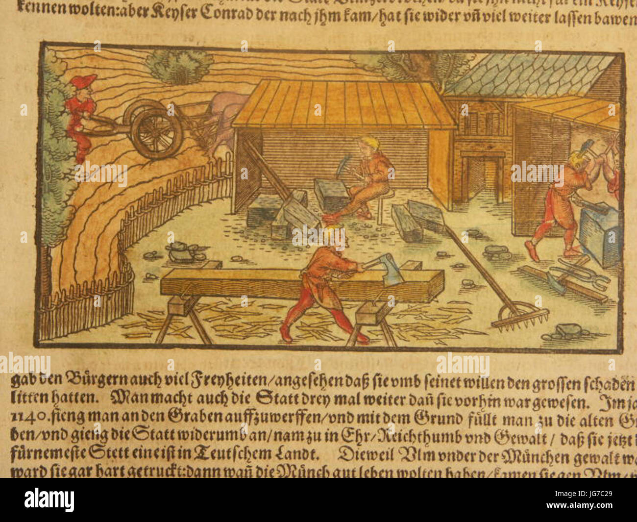 Medieval construction workers hi-res stock photography and images - Alamy