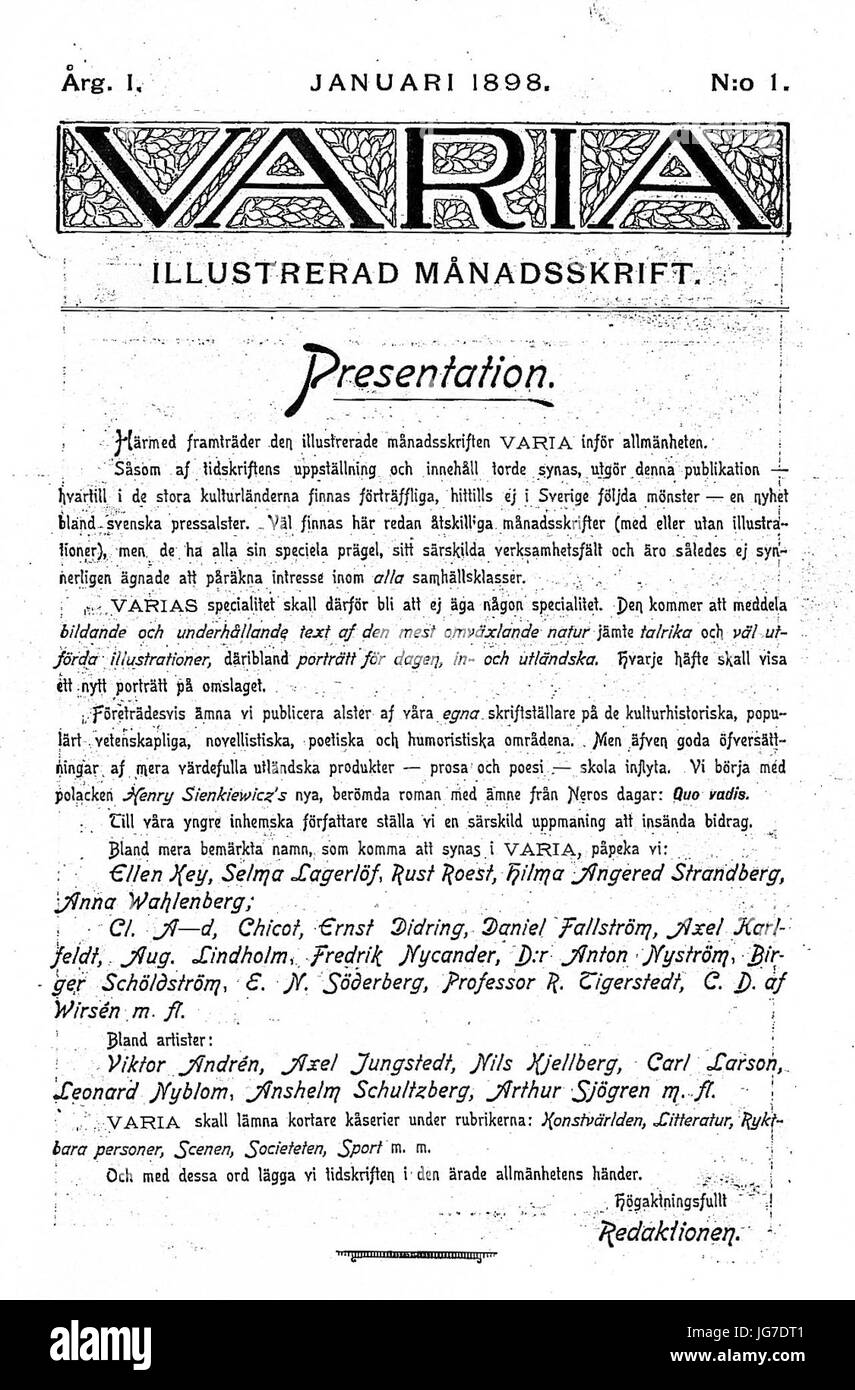 Vintage swedish photograph Cut Out Stock Images & Pictures - Alamy