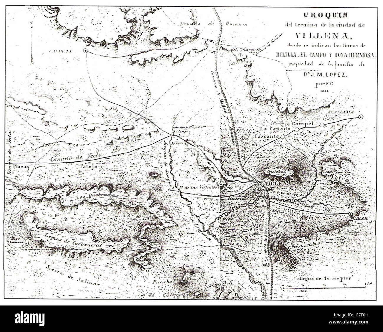 Map of villena hi-res stock photography and images - Alamy