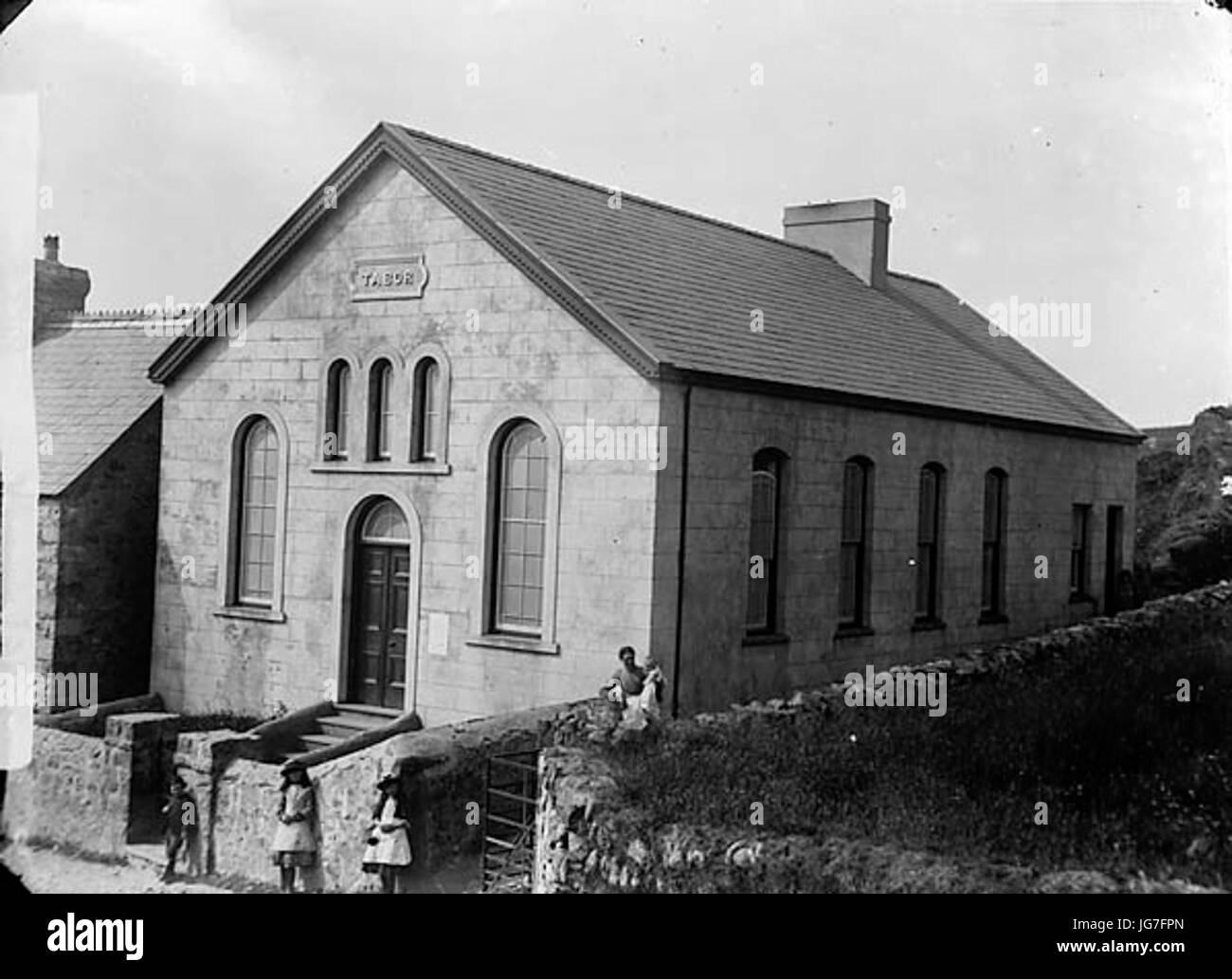 Tabor chapel 28Bapt29 Llithfaen which opened in 1885 NLW3362815 Stock ...