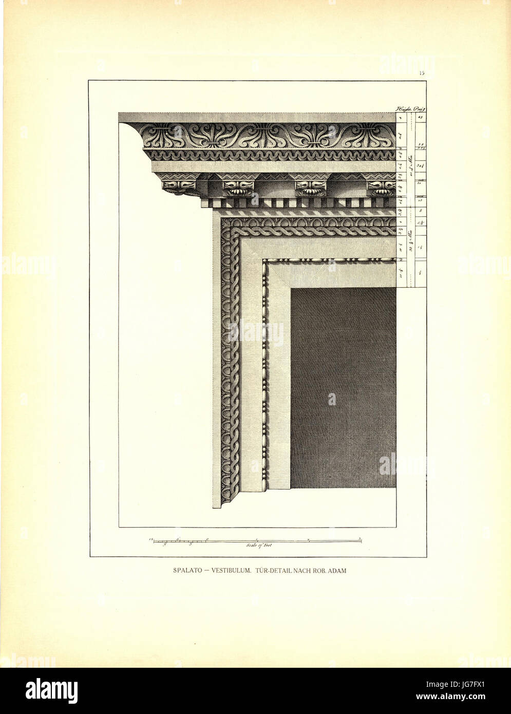Tafel 015 Spalato - Kaiserpalast Vestibulium Eingangstür Detail ...