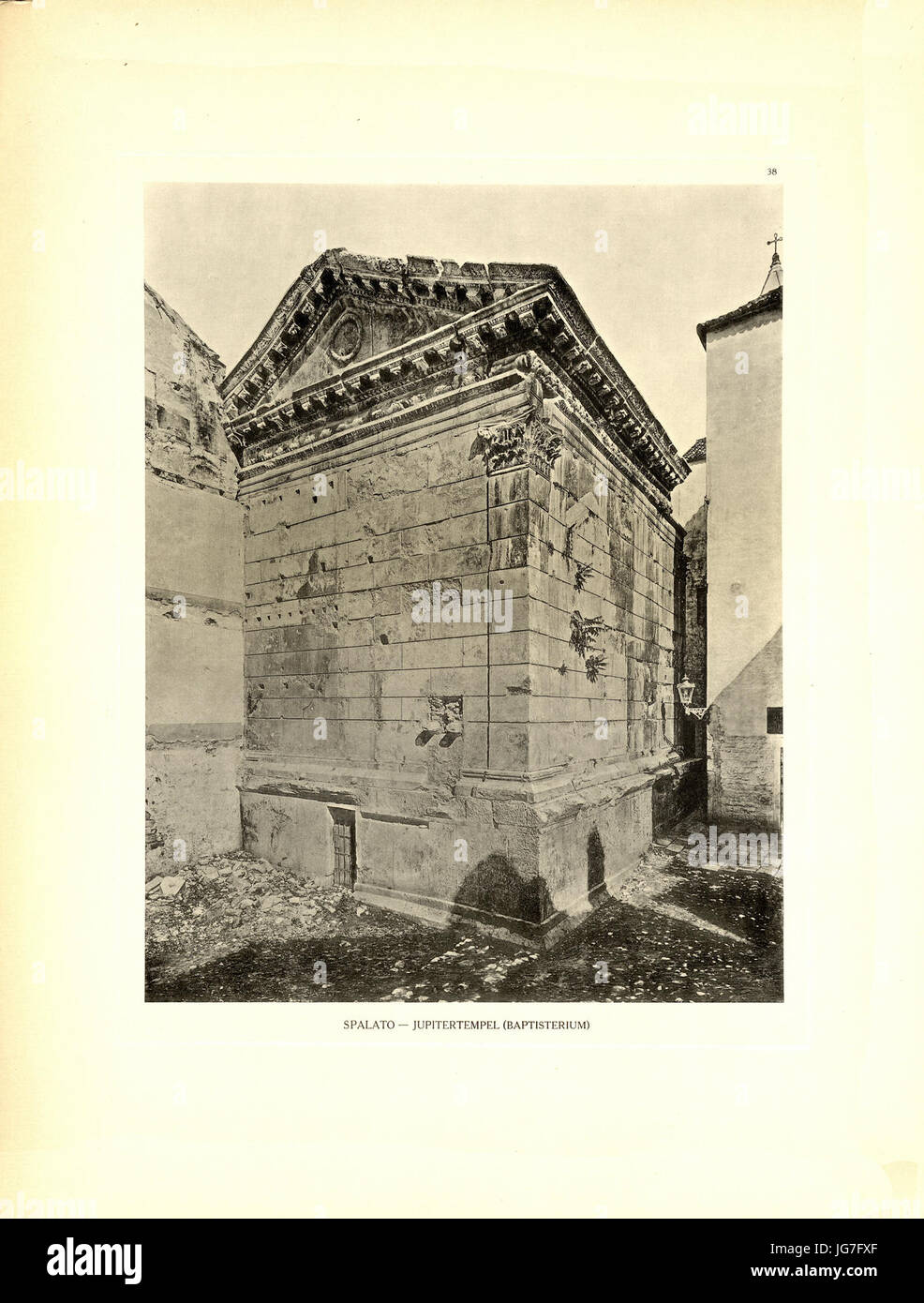 Tafel 038 Spalato - Jupitertempel (Baptisterium) Rückansicht ...