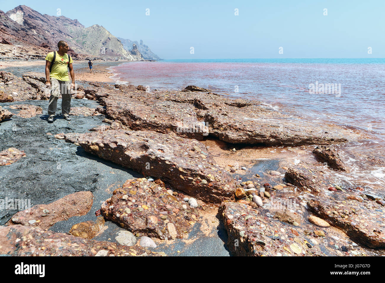Hormuz Island, Hormozgan Province, Iran - 17 april, 2017: Iranian ...