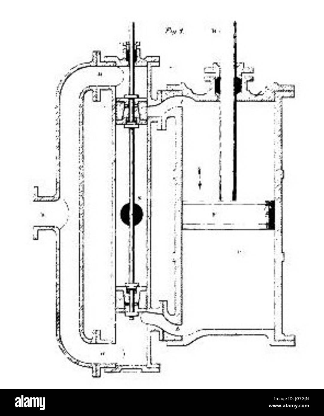 Steam piston Cut Out Stock Images & Pictures - Alamy