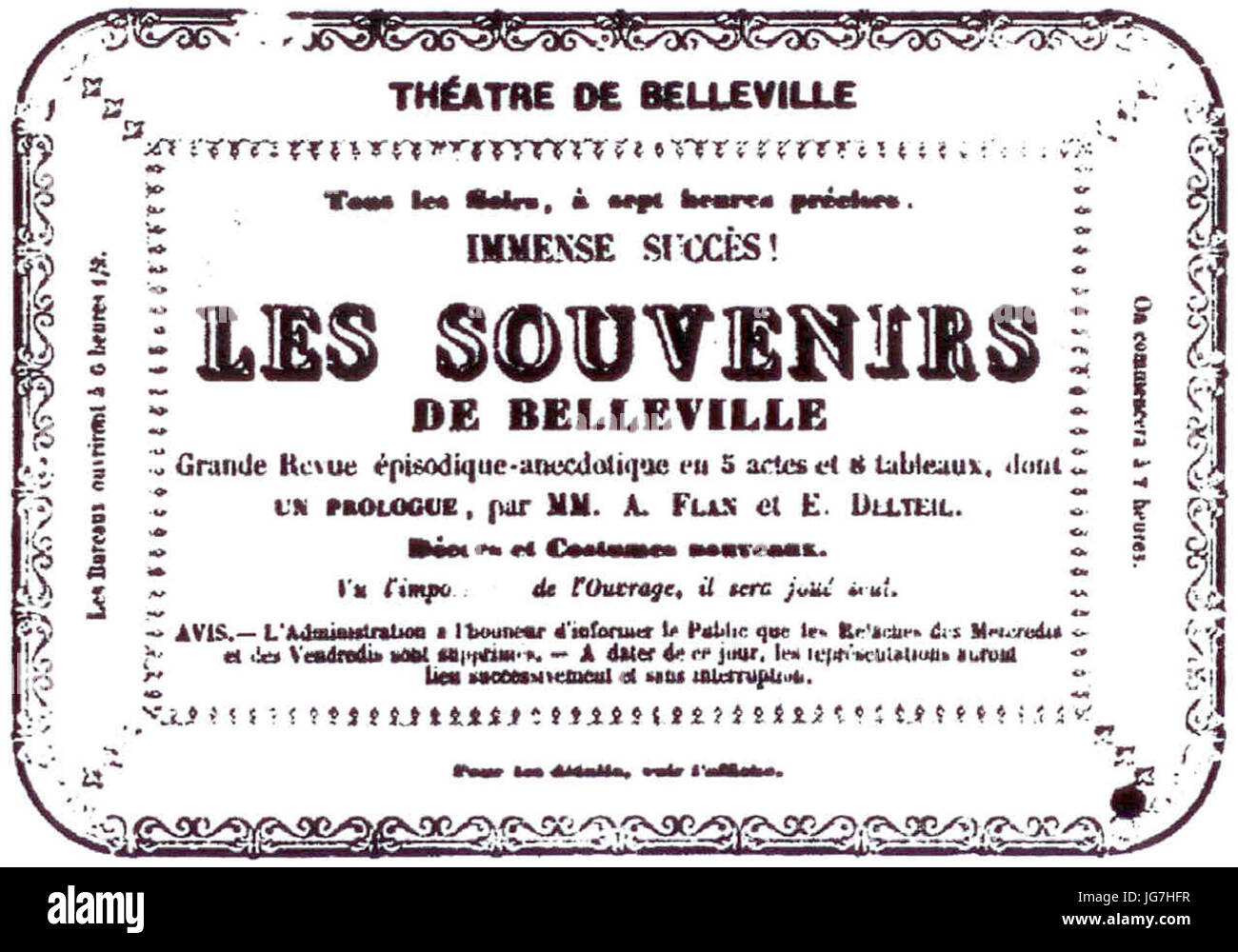 Théâtre de Belleville 5 Stock Photo - Alamy