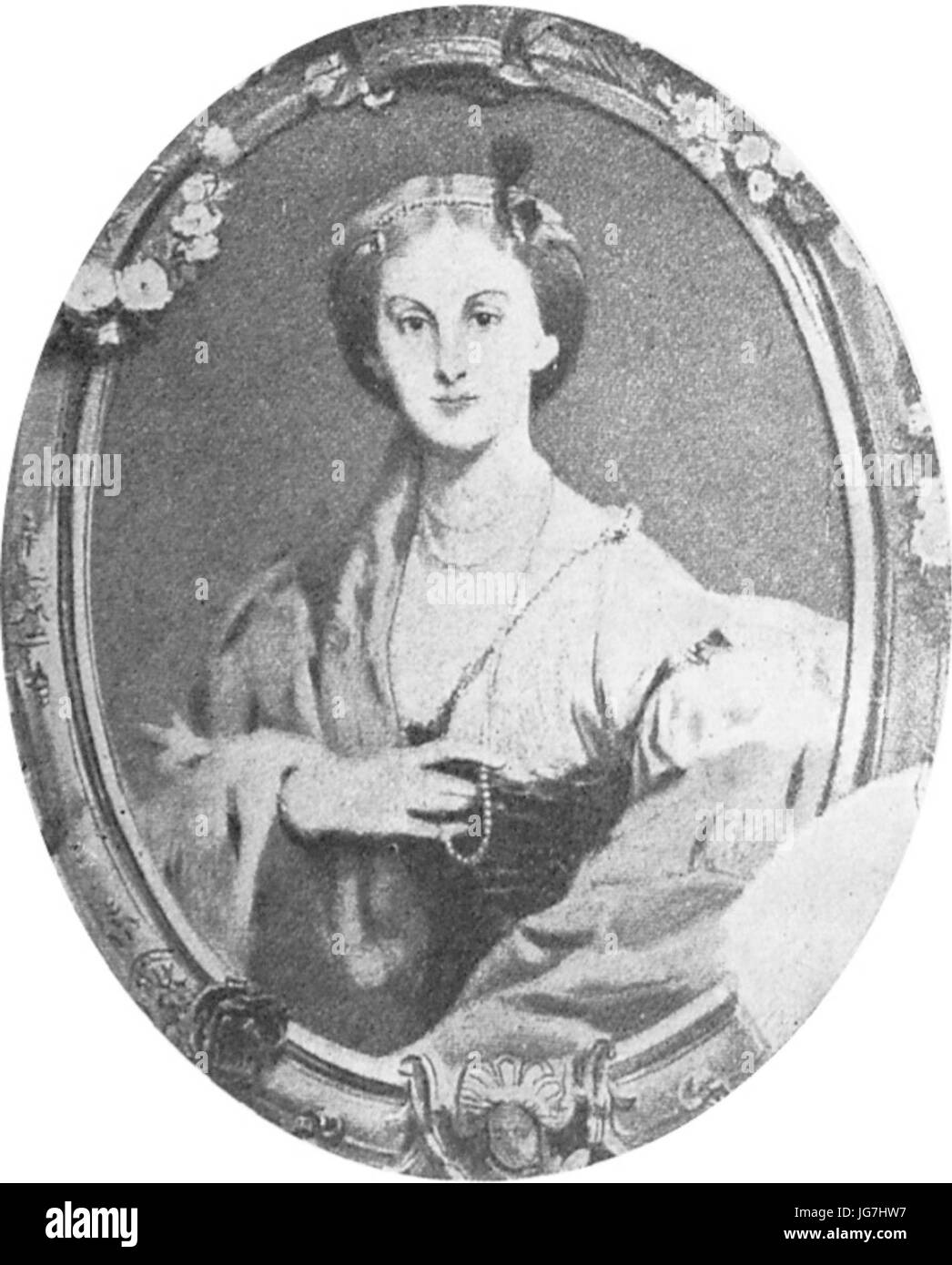 Maria z Łączyńskich Walewska, podług portretu Dubuffe'a Stock Photo - Alamy