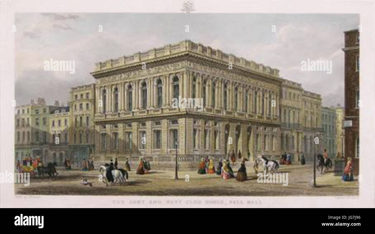 THE ARMY AND NAVY CLUB HOUSE PALL MALL Stock Photo - Alamy