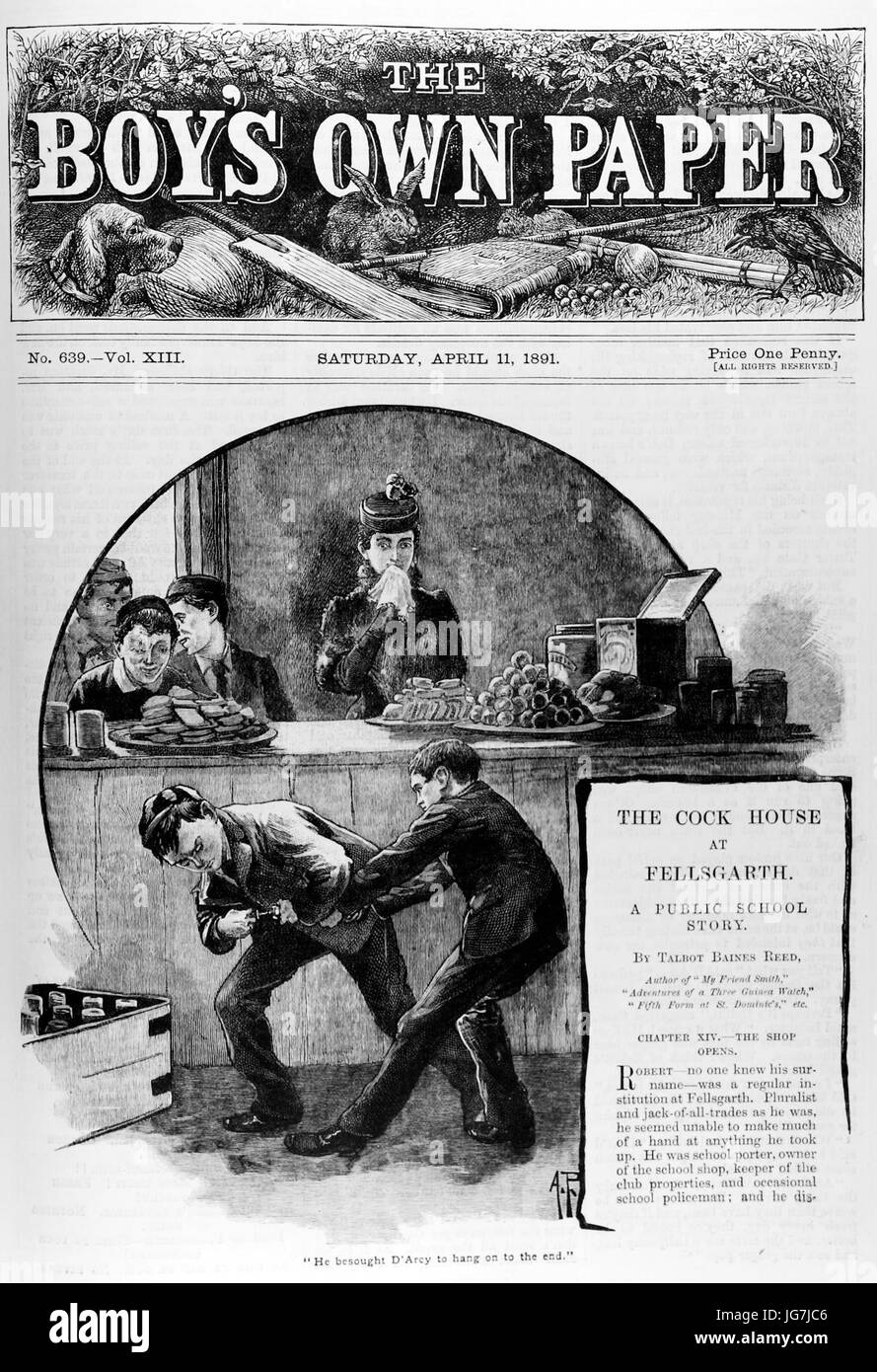 The Boy's Own Paper, front page, 11 April 1891 Stock Photo - Alamy