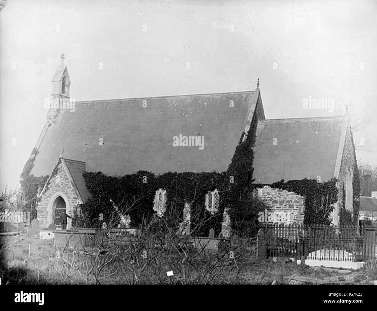 The church Llanfaelog NLW3362063 Stock Photo - Alamy